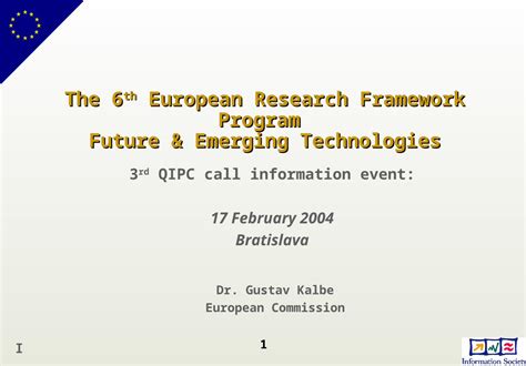 Ppt The 6 Th European Research Framework Program Future And Emerging Technologies Dokumen Tips