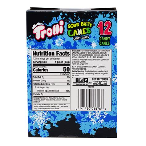 Trolli Sour Brite Candy Canes 12ct Candy Funhouse Candy Funhouse Ca