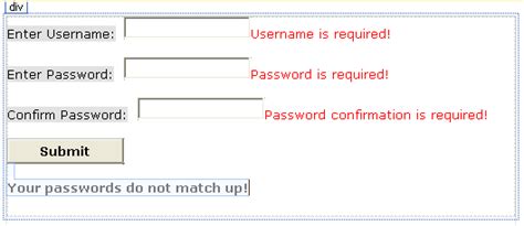 using comparevalidator to check password in asp