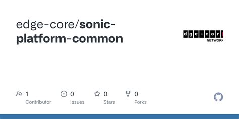 Github Edge Core Sonic Platform Common