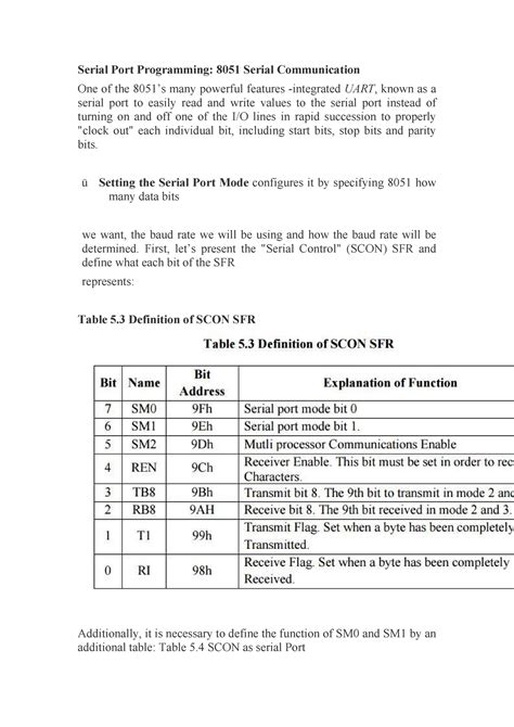 Serial Port Programming ü Setting the Serial Port Mode configures it by specifying how