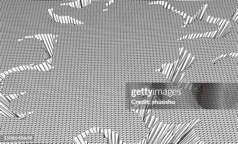 Abstract Black And White 3d Cube Space Wireframe Pattern Background High Res Vector Graphic