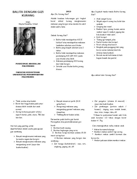Leaflet Gizi Kurang Id