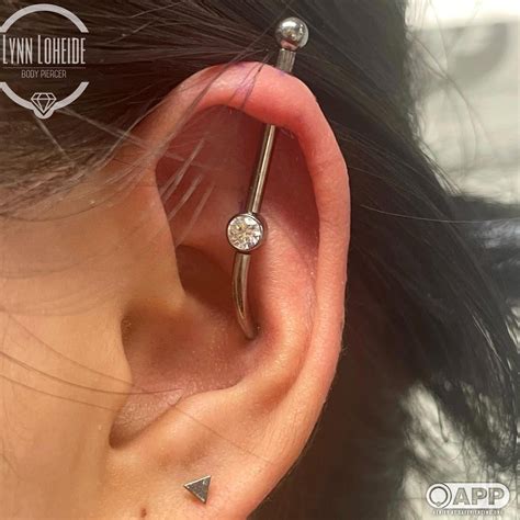 Helix To Conch Industrial By Lynn With Industrial Strength Rpiercing