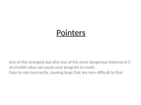 Memory Management For C And C Language Ppt