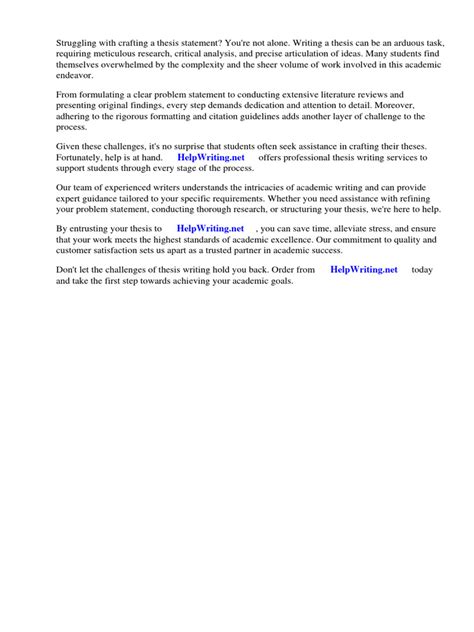 Sample Problem Statement Thesis Pdf Pdf Thesis Essays