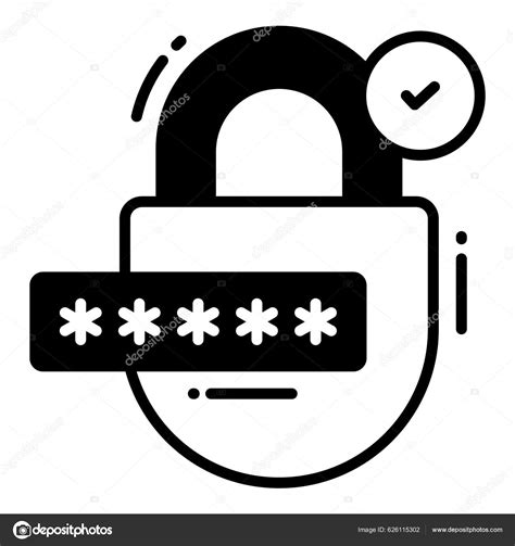 Padlock Protection Security Vector Icons Set Cyber Computer Network Business Stock Vector By