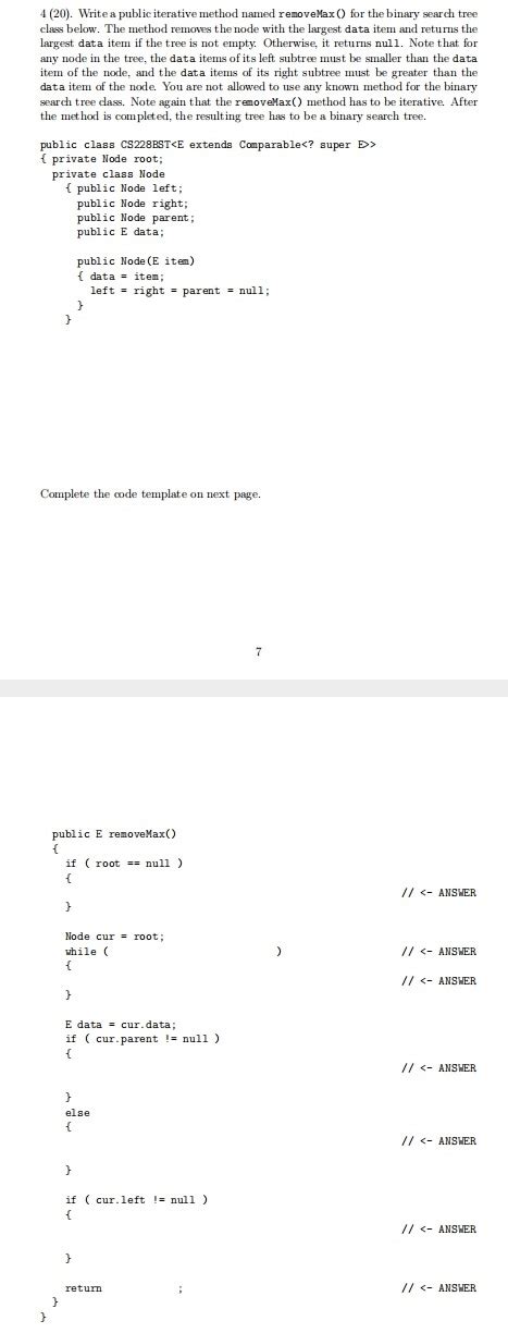 solved 4 20 ﻿write a public iterative method named