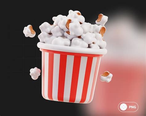 Premium Psd Popcorn Movie Production Device And Tools 3d Illustration