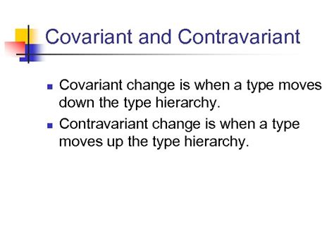 Type Conformance Contravariance Covariance Closed Behavior CSC