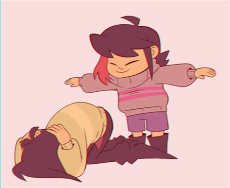 Am Nztime Asked Do Frisk And Chara Ever Get Jealous Of Kris S Ability To Eat An Entire Pie In