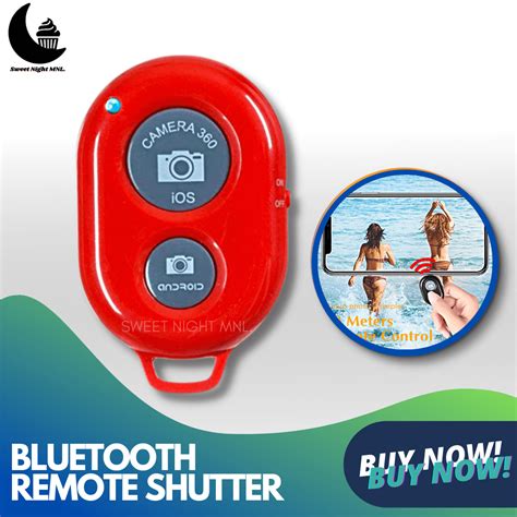 Universal Bluetooth Camera Remote Shutter Release For Android And Iphone Self Timer Clicker