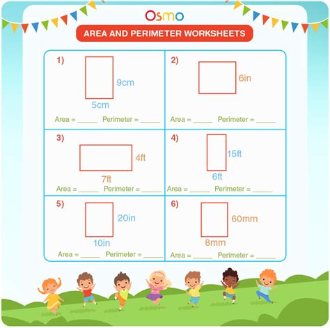 area and perimeter of rectangle worksheets library