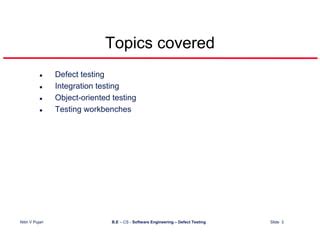Defect Testing PPT