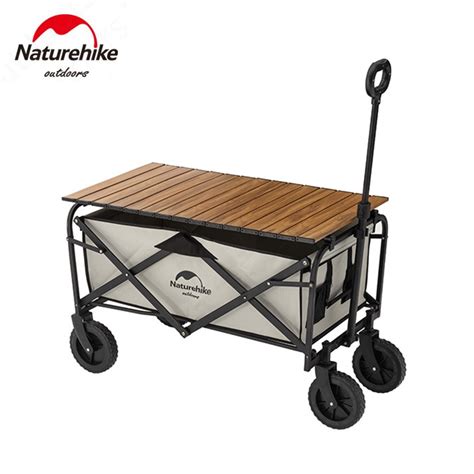 Naturehike 90l Outdoor Folding Trolley Portable Camping Wagon