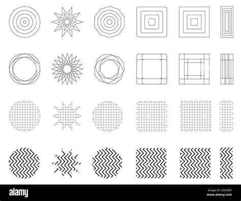 A Set Of Vector Linear Elements For Design Stock Vector Image Art Alamy