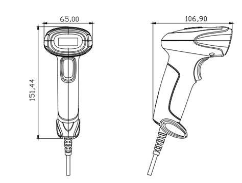 Wired 2d Barcode Scanner Retail Handheld Scanners