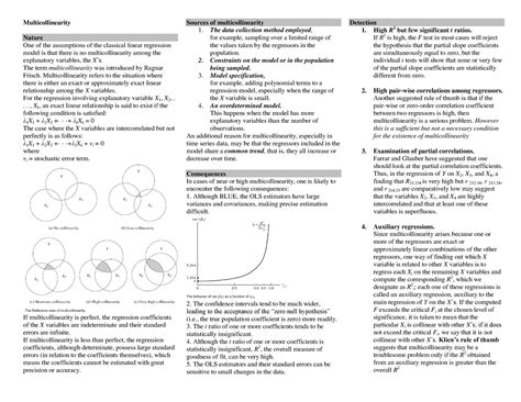 Multicollinearity It S A Lecture Note Multicollinearity Nature One Of The Assumptions Of