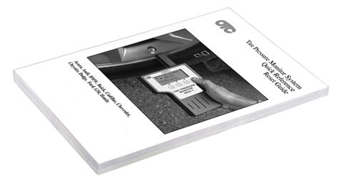 TPM Reset Quick Reference Guide TPMS OTC Tools