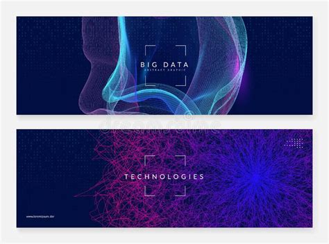 Big Data Concept Digital Technology Abstract Stock Illustration