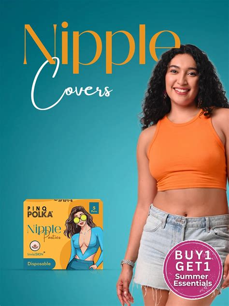 Pinq Polka Disposable Nipple Covers One Time Ultra Thin Coverage For Outfits On The Go