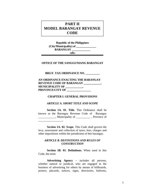 New Barangay Code 2017 Pdf Taxes Value Added Tax
