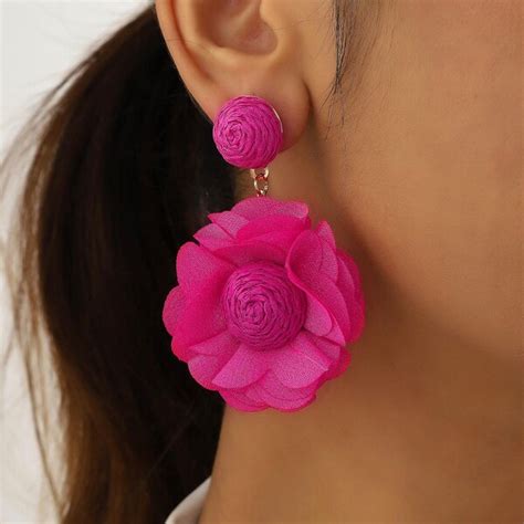Pink Earrings Etsy