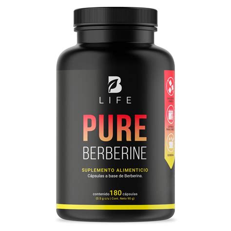 Berberina 180 Cápsulas 500mg Pure Berberine B Life Walmart En Línea