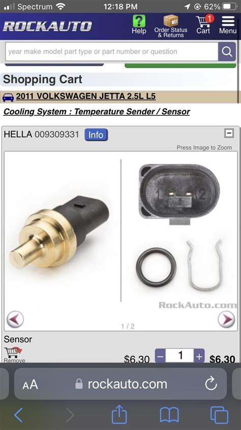 Coolant Temperature Sensorsender Issue Rjetta