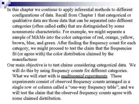 Chapter 11 Multinomial Experiments And Contingency Tables Lecture