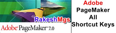 Adobe PageMaker All Shortcut Keys RakeshMgs
