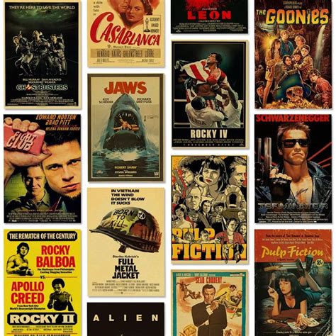 Classic Movie Poster Old Film Series Kraft Paper Posters Diy Vintage H Posters Diy Movie