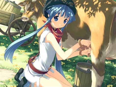 Safebooru 1girl Bangle Bangs Bare Legs Barrel Blue Eyes Blue Hair