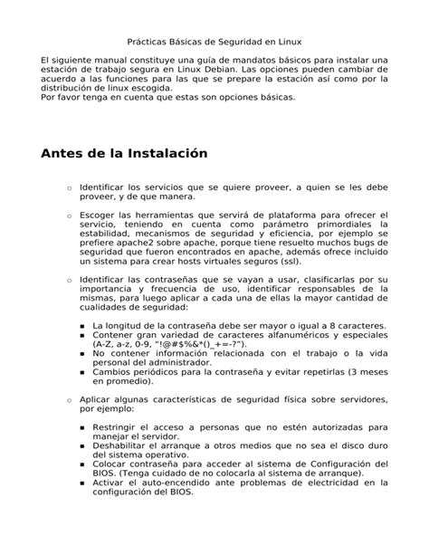 Seguridad Basica Para Linux