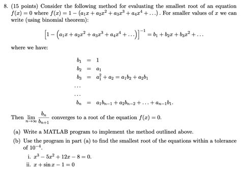 Points Consider The Following Method For Chegg