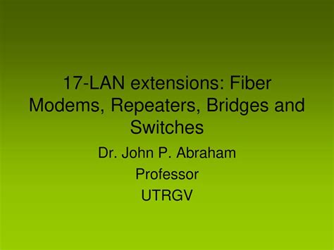 Dr John P Abraham Professor Utrgv Edinburg Tx Ppt Download
