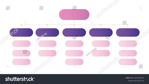 Organization Chart Business Design Presentation Template Stock Illustration