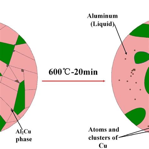 E Schematic Diagram Of The Microstructure Before And After Heat Treatment Download Scientific