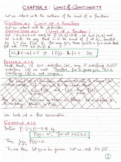 Limit And Continuity Pdf
