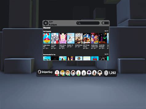 I Made A Roblox Vr Home Screen R Robloxvr