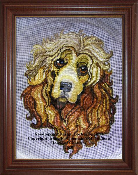 Cocker Spaniel Needlepoint By Houseofchabrier On Deviantart