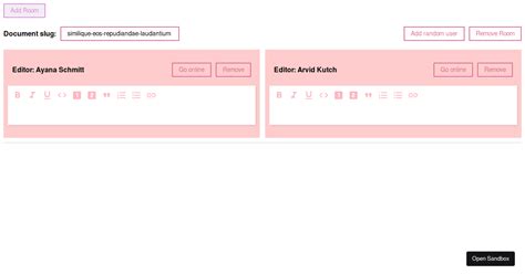 Slate Yjs Examples Codesandbox