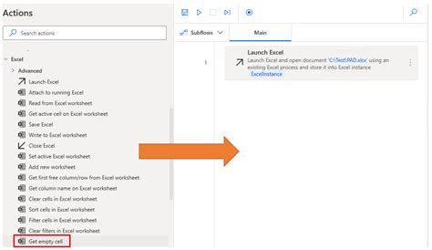 Get Empty Cell In Excel Worksheet Actionpower Automate Desktop Kaizenpersonal Computer Work