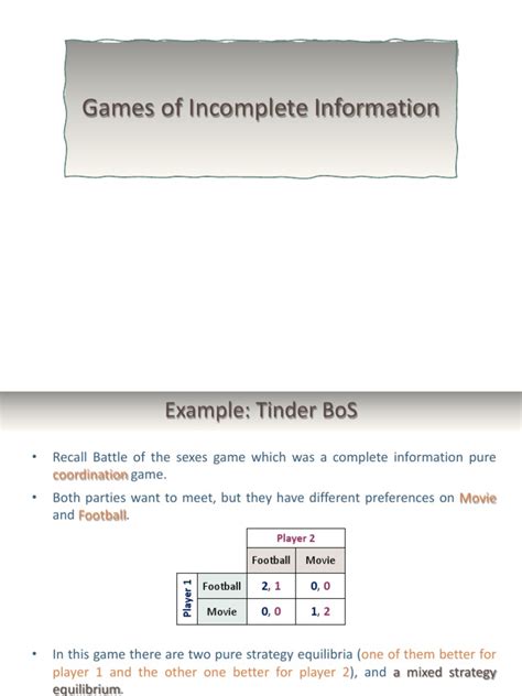 Bayesian Games Pdf Gaming Mathematical Economics