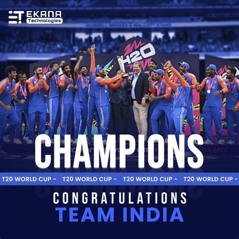 Ekana Technologies On Linkedin Congratulations Team India And Thanks For Making Us Proud 🎉🎉🎉🥳🥳🥳