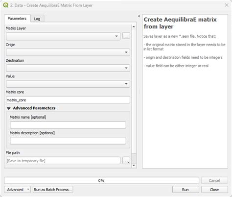 Processing Tools — Aequilibrae For Qgis