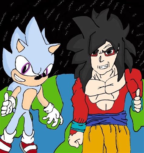 🌠🌌hyper Sonic And Ssj4 Goku🌌🌠 Sonic The Hedgehog Amino