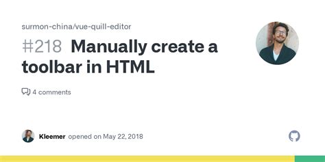 Manually Create A Toolbar In HTML Issue 218 Surmon China Vue Quill Editor GitHub