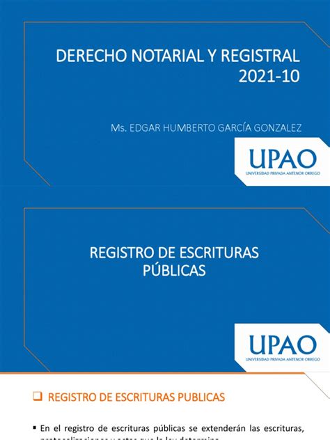 Registro De Escrituras Públicas Notariales Pdf Ley Común Justicia