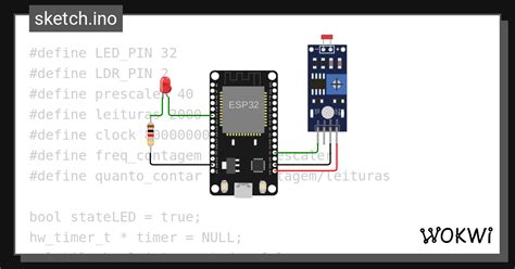 Interrupção do Timer Wokwi ESP STM Arduino Simulator